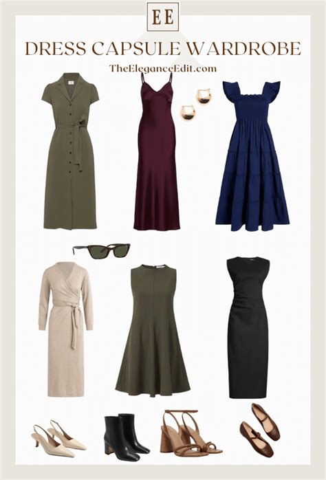 6 Capsule Wardrobe Dresses I Love For A Dress Only Wardrobe