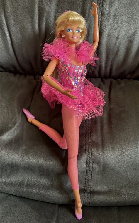 Mavin Vintage 90s Barbie Twirling Ballerina Doll Articulated Pink