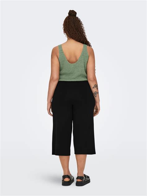 Wide Leg Fit Trousers Black Only®