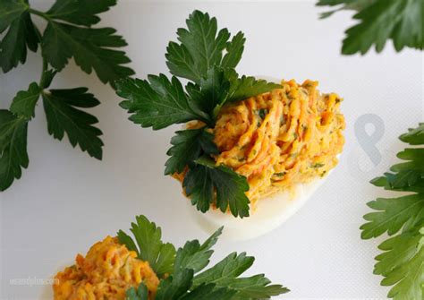 Carrot Deviled Eggs Recipe By Usandplus Cookpad