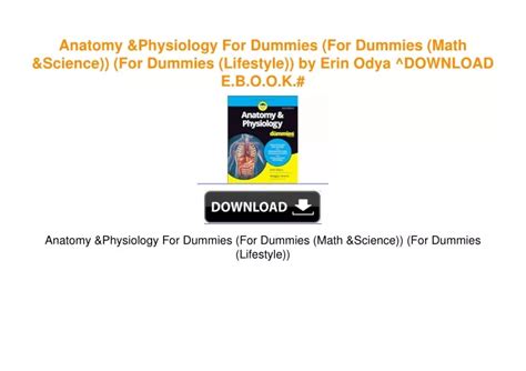Ppt Anatomy And Physiology For Dummies For Dummies Math And Science