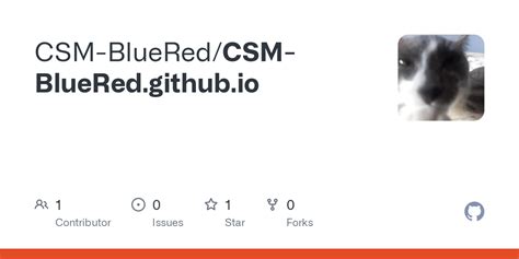 GitHub CSM BlueRed CSM BlueRed Github Io