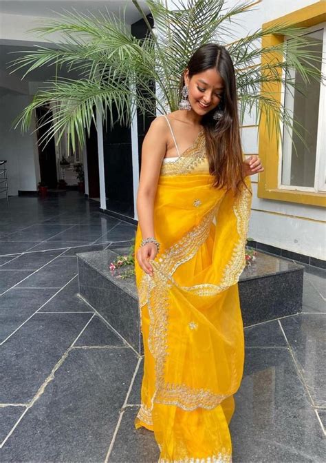 Soft Organza Silk Trendy Designer Saree Monamaar
