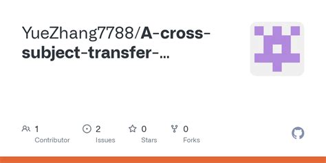 Github Yuezhang7788a Cross Subject Transfer Learning Method In Ssvep Based Bcis