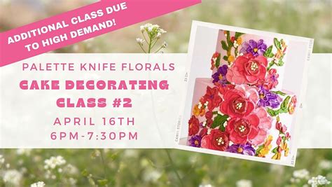 Palette Knife Buttercream Cake Decorating Class 2 Gogh Crazy Art