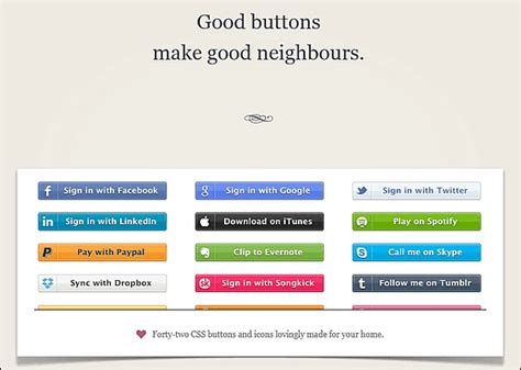 42 Kinds Of Web Application Button Set Css By Css 3 Which Became Free