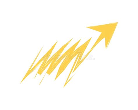 Yellow Arrow Geometric Shape Stock Vector Illustration Of Geometric