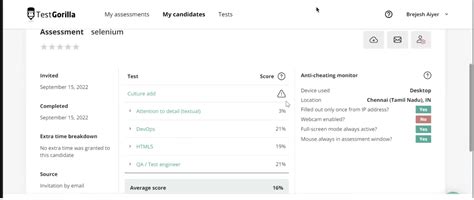 How To View Testgorilla Test Reports Within Freshteam Freshteam Support