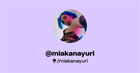 Miakanayuri Instagram Tiktok Linktree