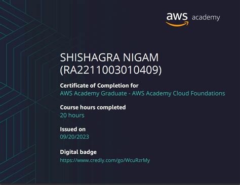 shishagra nigam on linkedin aws cloudcomputing continuouslearning