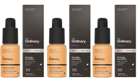 Up To Three The Ordinary Serum Or Coverage Foundations Groupon Goods