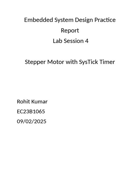 embedded system design practice pdf