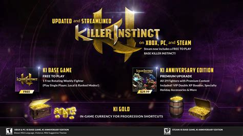 Killer Instinct Anniversary Edition Launches As Base Game Goes Free To
