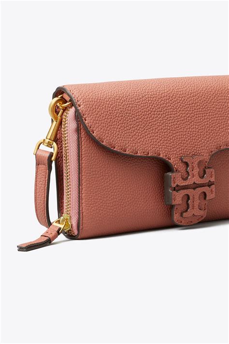 Tory Burch Leather Mcgraw Wallet Crossbody In Brown Lyst
