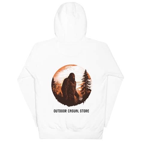 Bigfoot Hoodie Sasquatch Hoodie Mens Hoodie Womens Hoodie Sunset