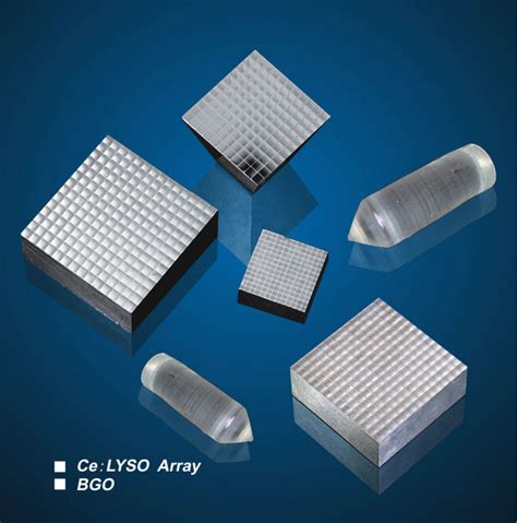 Scintillation Crystal Array Assembly Scintillation And Bgo