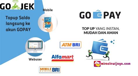 Cara Mudah Isi Ulang Saldo Gojek Via Alfamart ATM BRI Top Up Gojek Go