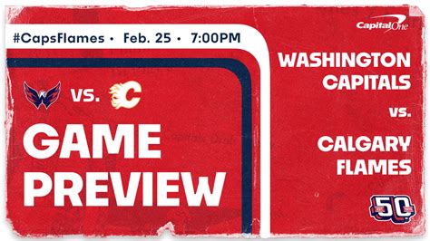 Caps Aim To Stay Hot Vs Flames Washington Capitals