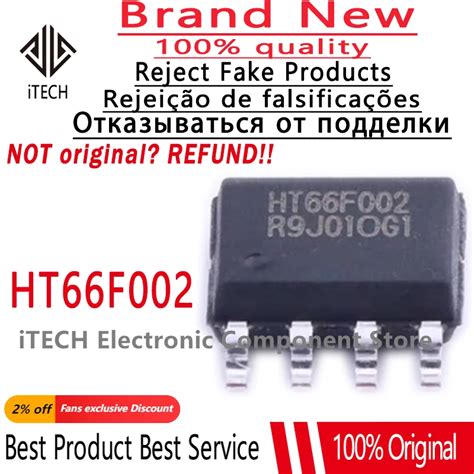 Original HT66F002 SOP 8 MCU IC Chip MCU MPU SOC 100 Novo E Genu No 10 Png