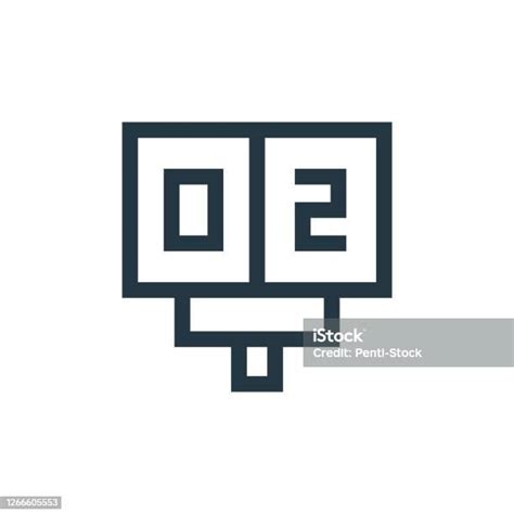 在白色背景上隔離的記分牌向量圖示大綱細線記分牌圖示的網站設計和移動應用程式開發細線記分牌輪廓圖示向量圖示向量圖形及更多倒數圖片 Istock