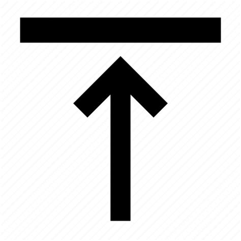 align alignment arrow direction upload move top icon download
