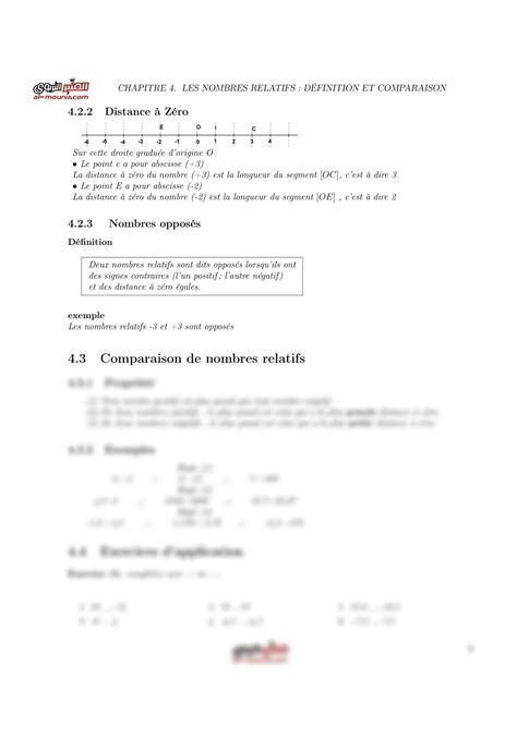 SOLUTION Les Nombres Relatifs D Finition Et Comparaison 1 Studypool