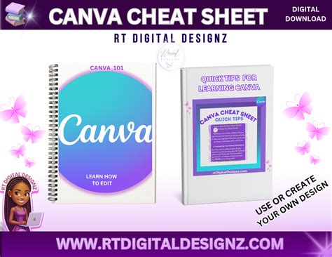 Canva Cheat Sheet Rt Digital Designz