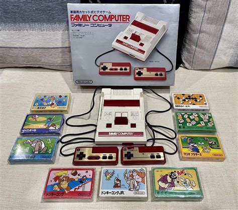 My Boxed Square Button Famicom And All Nine Games Released In 1983