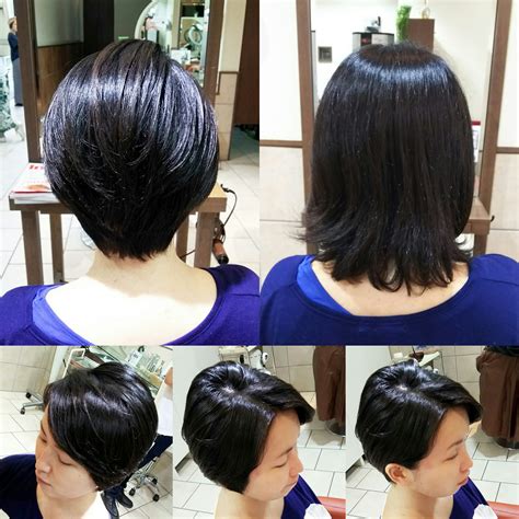 伸ばしていた髪をバッサリ‼ひし形ショートスタイルに 登戸 美容室 Neolive Cino 鈴木和真 ブログ 登戸美容室 Neolive