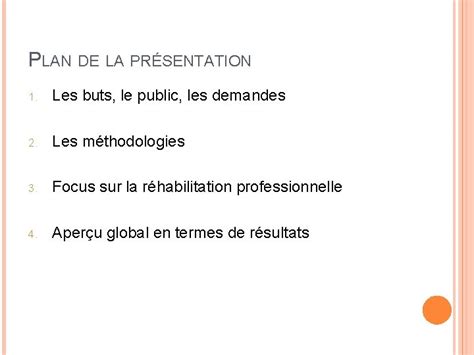 LA RHABILITATION PSYCHOSOCIALE Un Focus Sur Linsertion Professionnelle
