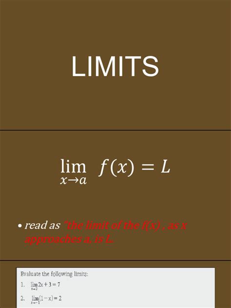 Limits Pdf Algebra Mathematics