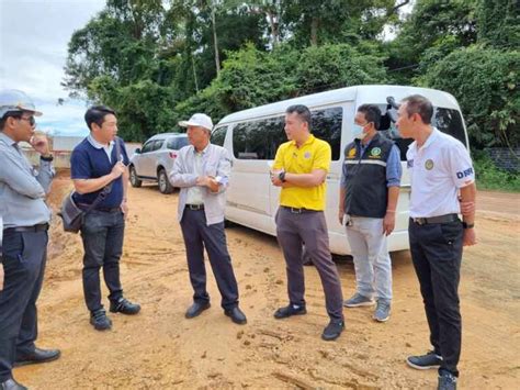 รองอธิบดีกรมทางหลวงชนบท ลงพื้นที่ติดตามความคืบหน้าโครงการก่อสร้างสะพาน