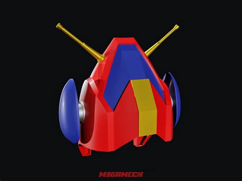 3d File Chōdenji Robo Combattler V Wearable Printable Helmet Head 🪖 ・3d