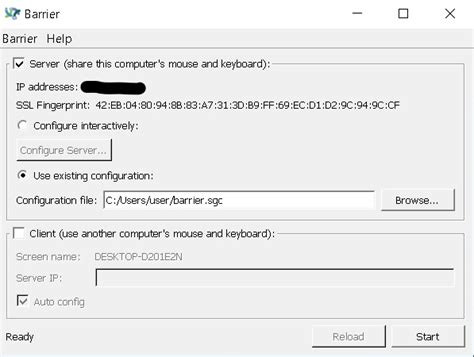 You Have Not Filled In A Valid Configuraton To The Barrier Server Do You Want To Browse For