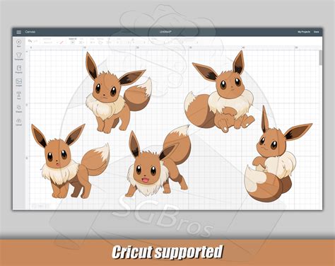 Eevee Eevee Svg Eevee Png Eevee Cricut Eevee Pokemon Etsy