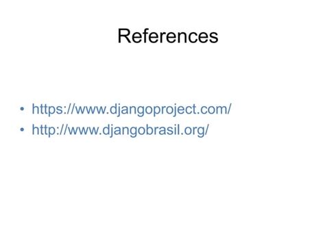 django presentation ppt