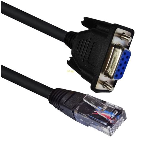BT Compatibility RJ45 To RS232 DB9 Serial RS232 To RJ45 Consoles Cable For Seamlessly Networking