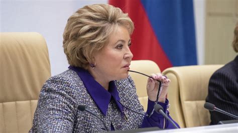 Совфед обсудит реализацию послания президента заявила Матвиенко РИА