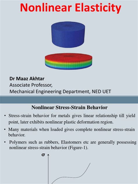 Nonlinear Elasticity Pdf Deformation Engineering Elasticity