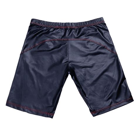 Herren Glänzend Boxer Shorts Faux Leder Kurze Leggings Trunks Hosen Clubwear eBay