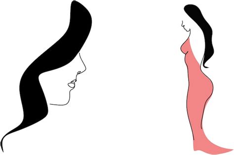 Dibujo Lineal Del Cuerpo Femenino Dibujo Lineal Abstracto Moderno