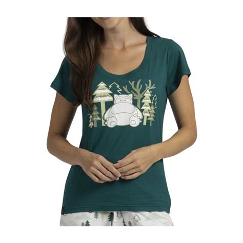 Wintergreen Snorlax Scoop Neck T Shirt Women Pokémon Center