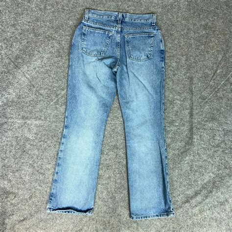 Old Navy Womens Jeans 2 Blue Straight Pants Denim Cropped Medium Wash