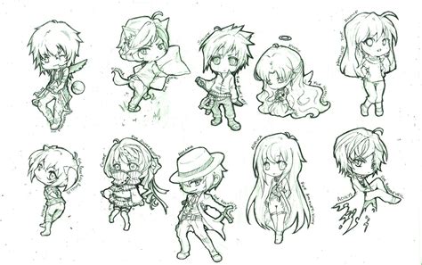 Chibi Sitting Down Pose