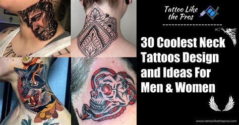 Top Best Neck Tattoo Designs For Men Spcminer