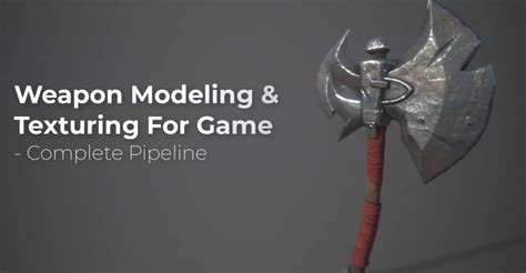 Weapon Modeling And Texturing For Game For Absolute Beginners