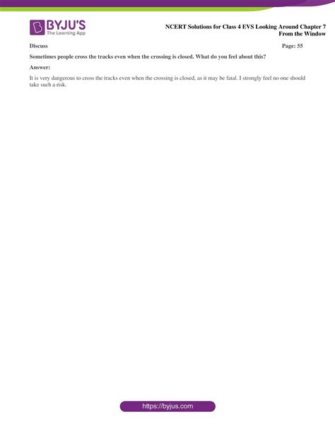 NCERT Solutions Class EVS Chapter From The Window Updated For