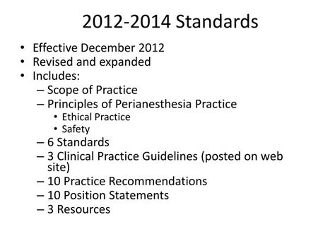 Ppt Aspan Standards And Practice Recommendations Update Powerpoint