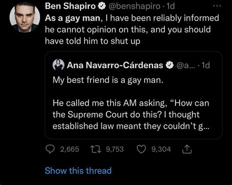 Ben Shapiro Came Out As Gay Rule R196