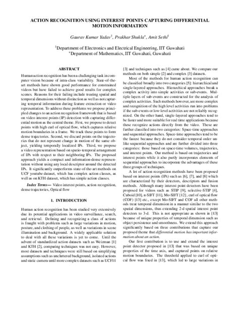 Pdf Enhanced Action Recognition Via Motion Points